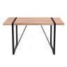 17 Stories Rustic Industrial Rectangular Dining Table Wood Dining Table For 4-6 Person, With 1.5 ...
